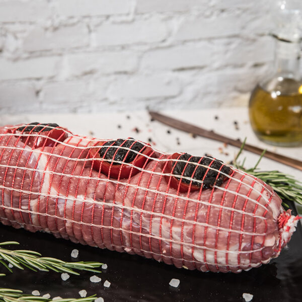 Ρολό Χοιρινό γεμιστό με δαμάσκηνο - Κρεοπωλεία Ραβανης